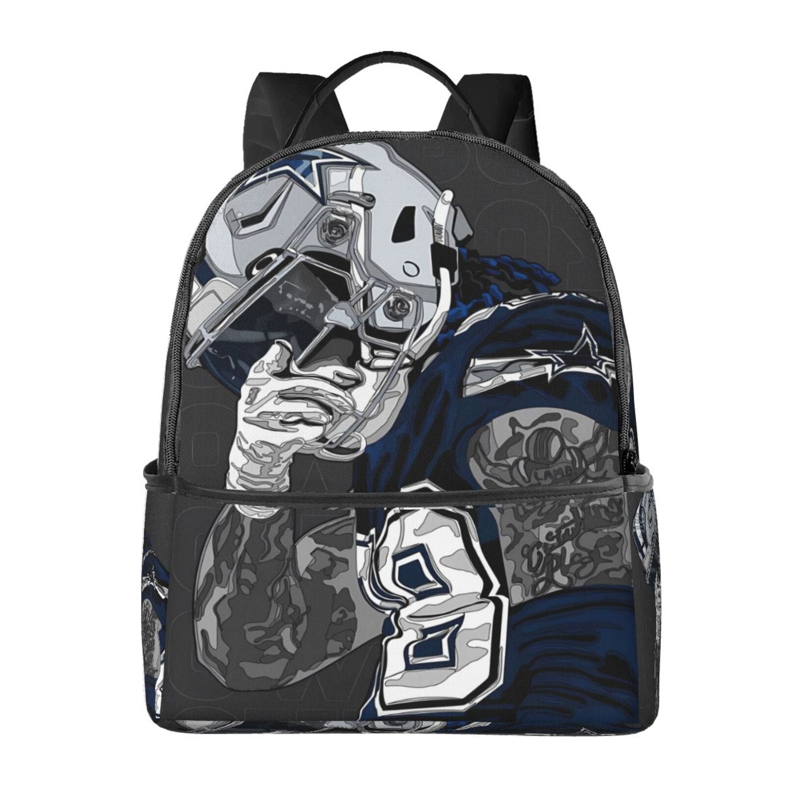 CeeDee Lamb Customized Fashion Travel Backpack, Football Team Logo Fan ...