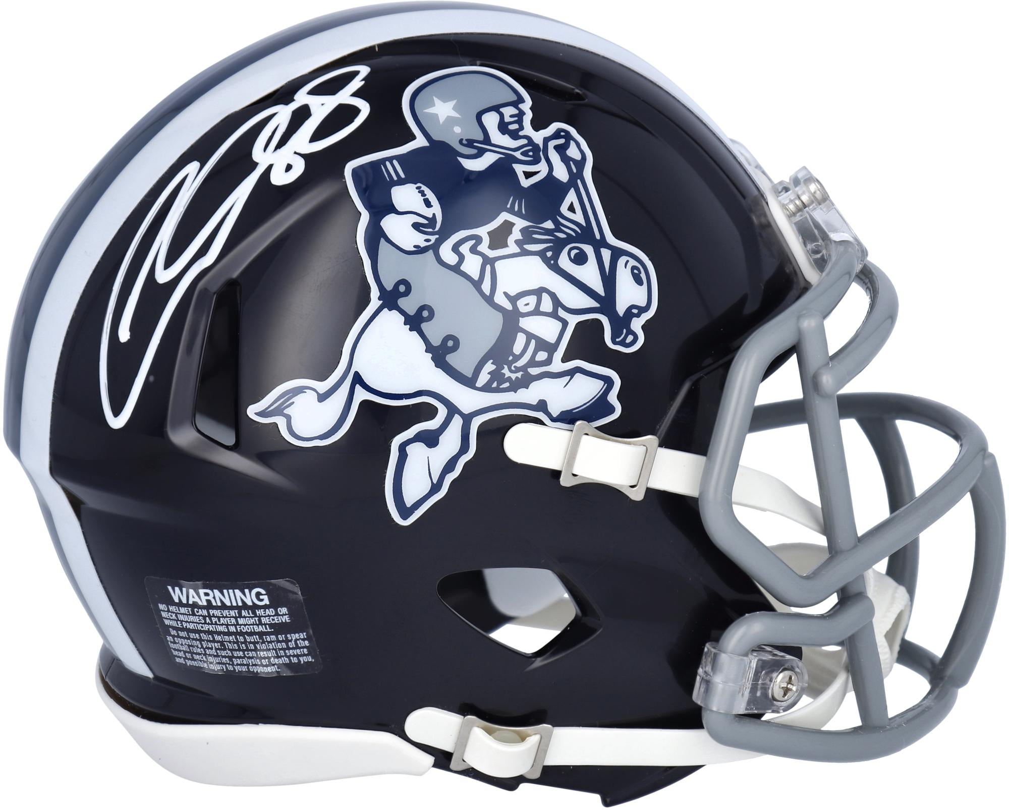 CeeDee Lamb Dallas Cowboys Autographed Riddell Cowboy Joe Speed Mini ...