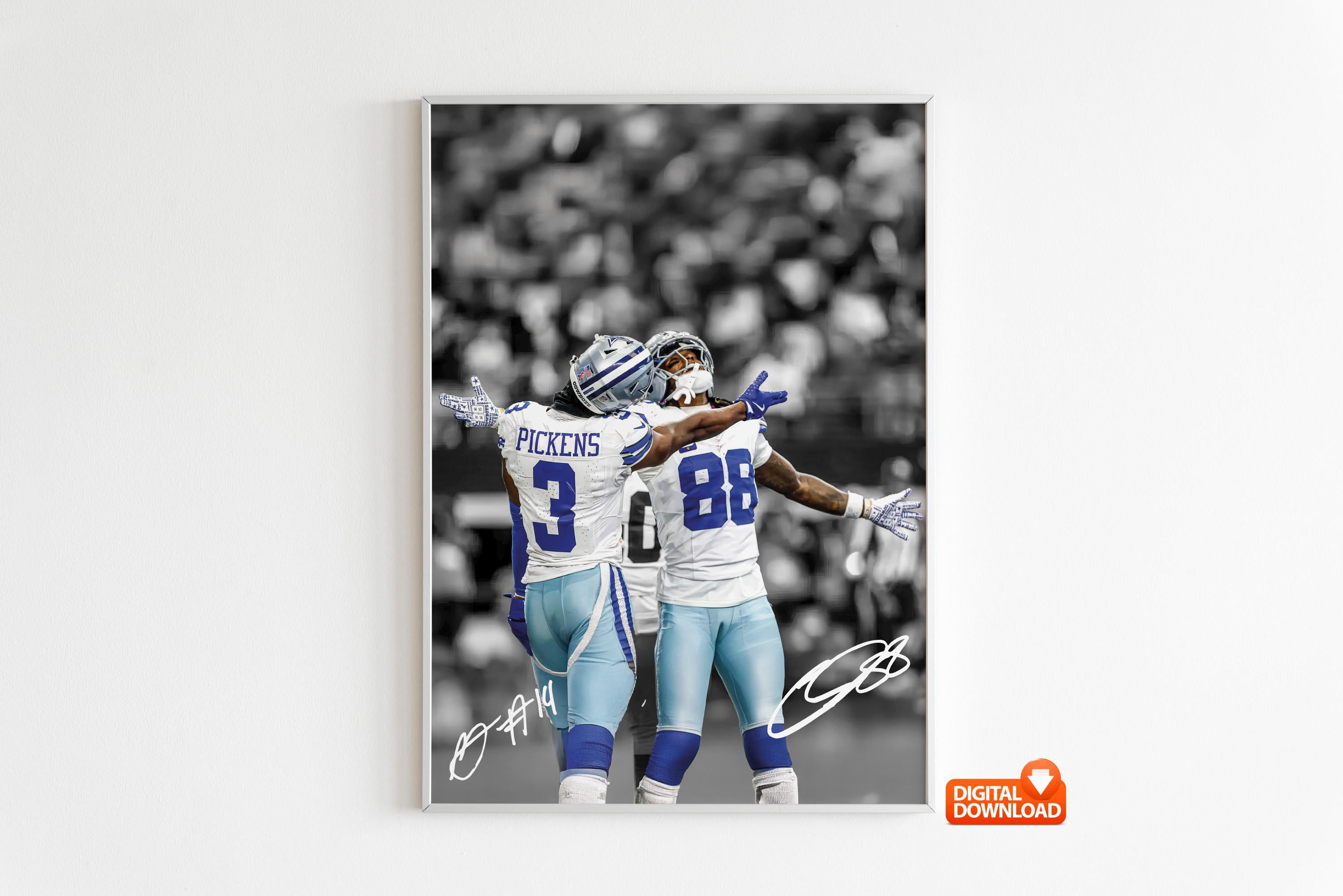 CeeDee Lamb, George Pickens, Signed Football Decor - Walmart.com