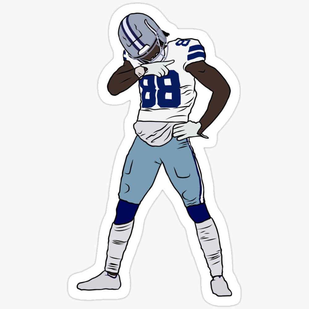 Ceedee Lamb Pointing Celebration Sticker Phone Decal Water Bottle ...