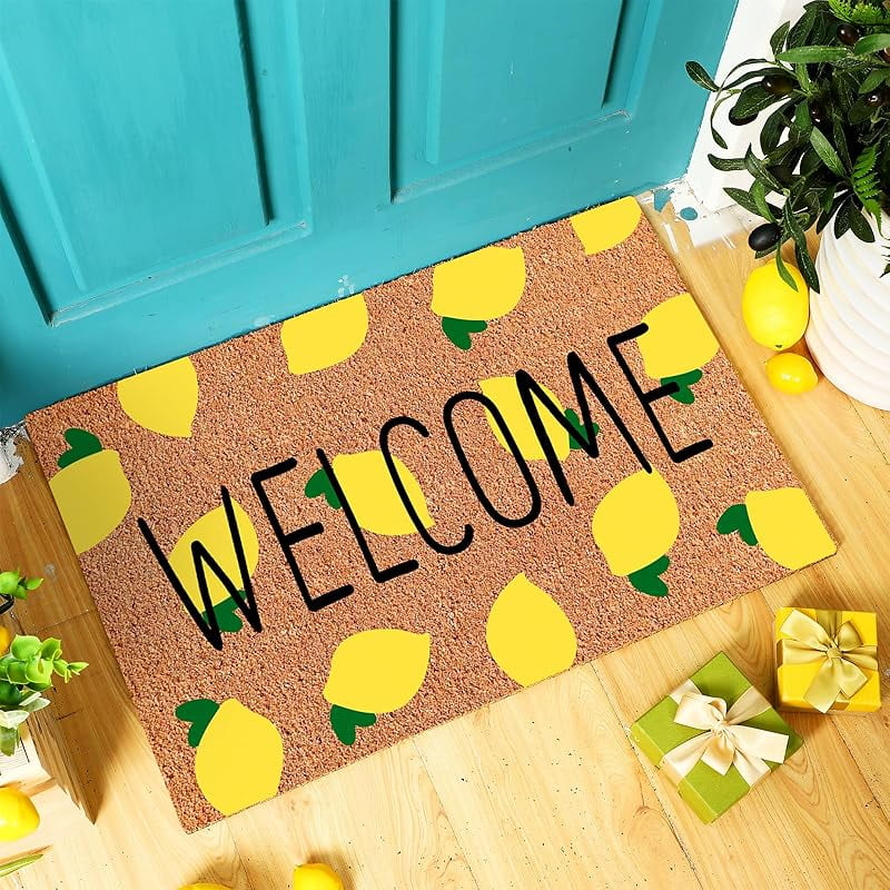 Ceenna Spring Easter Coir Doormat Outdoor Summer 4th of July Rugs Non ...