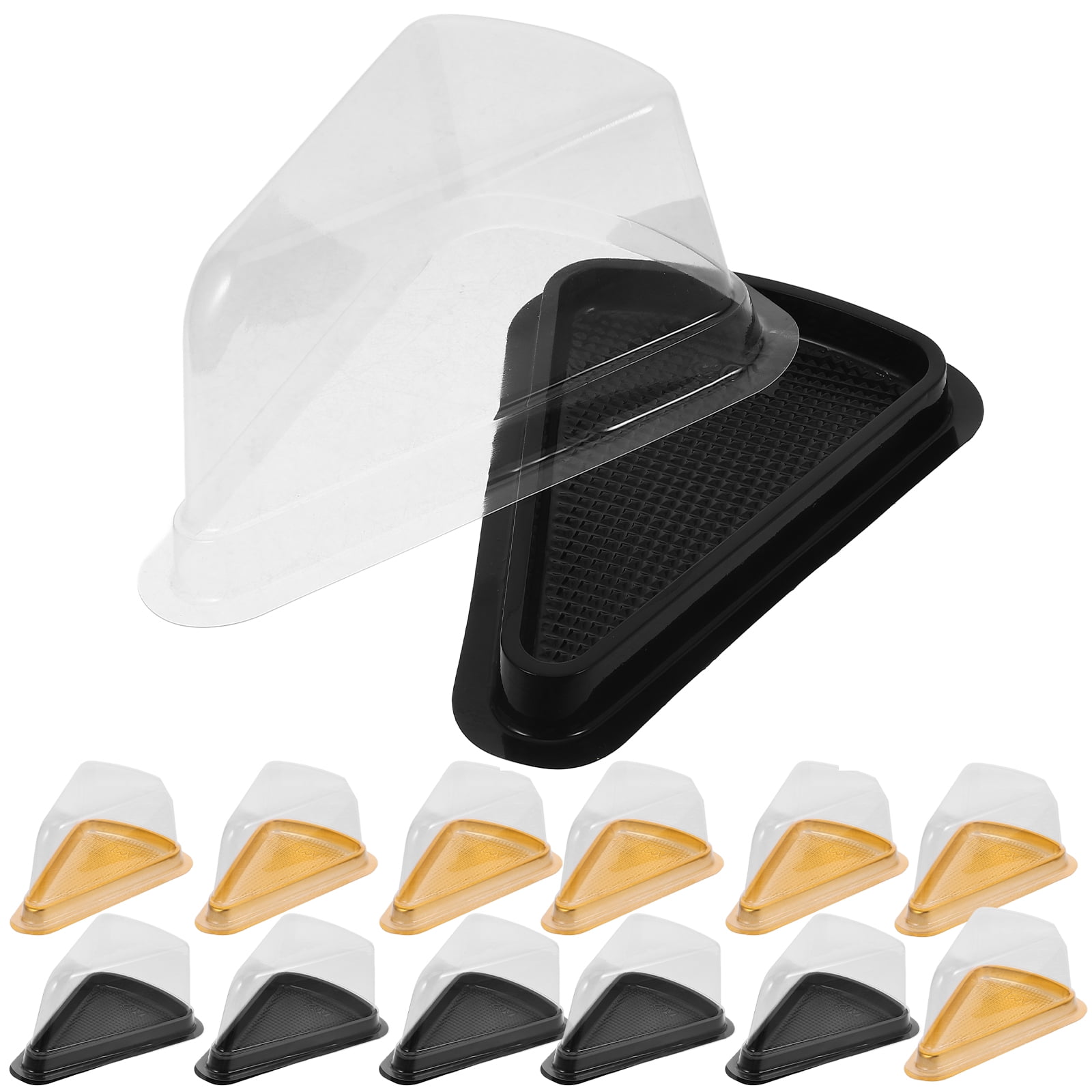 Ceiather 40Pcs Cake Slice Boxes Useful Cake Slice Containers Plastic ...