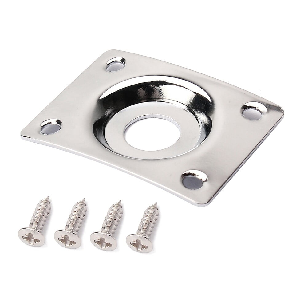 Ceiather Square Curved Guitar Jack Plate Indented 1/4 Inch Guitar ...