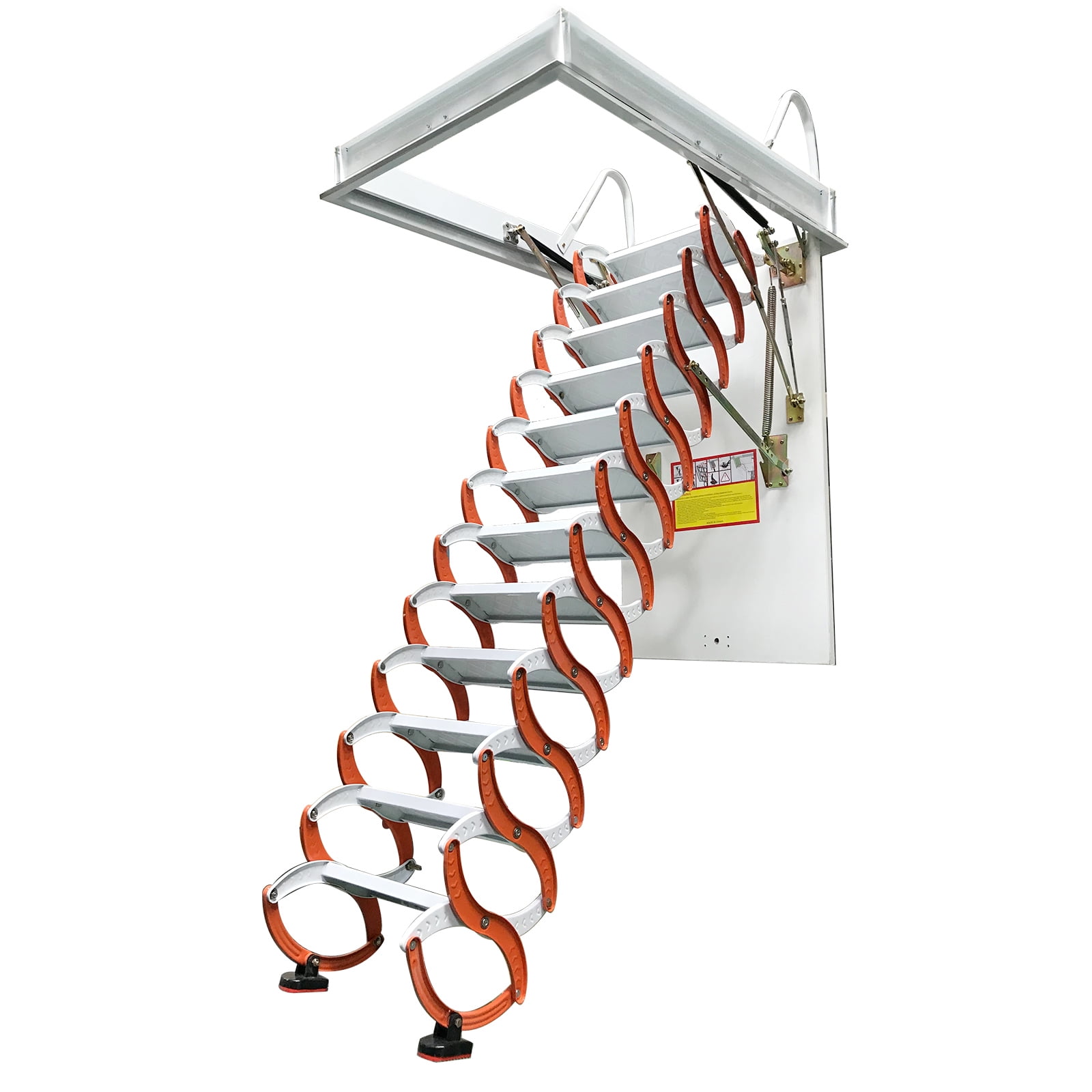 Ceiling Attic Ladder Folding Loft Extension Stairs Orange Carbon Steel ...