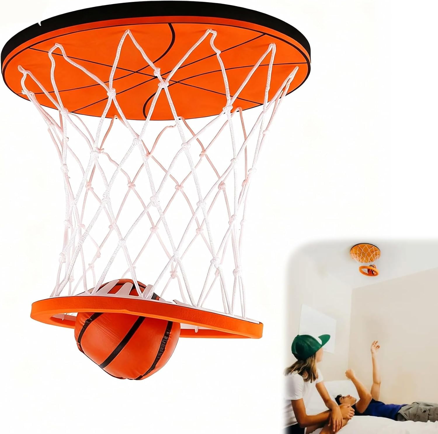 Ceiling Basketball Hoop, Hanging Indoor Basketball Hoop on The Ceiling ...