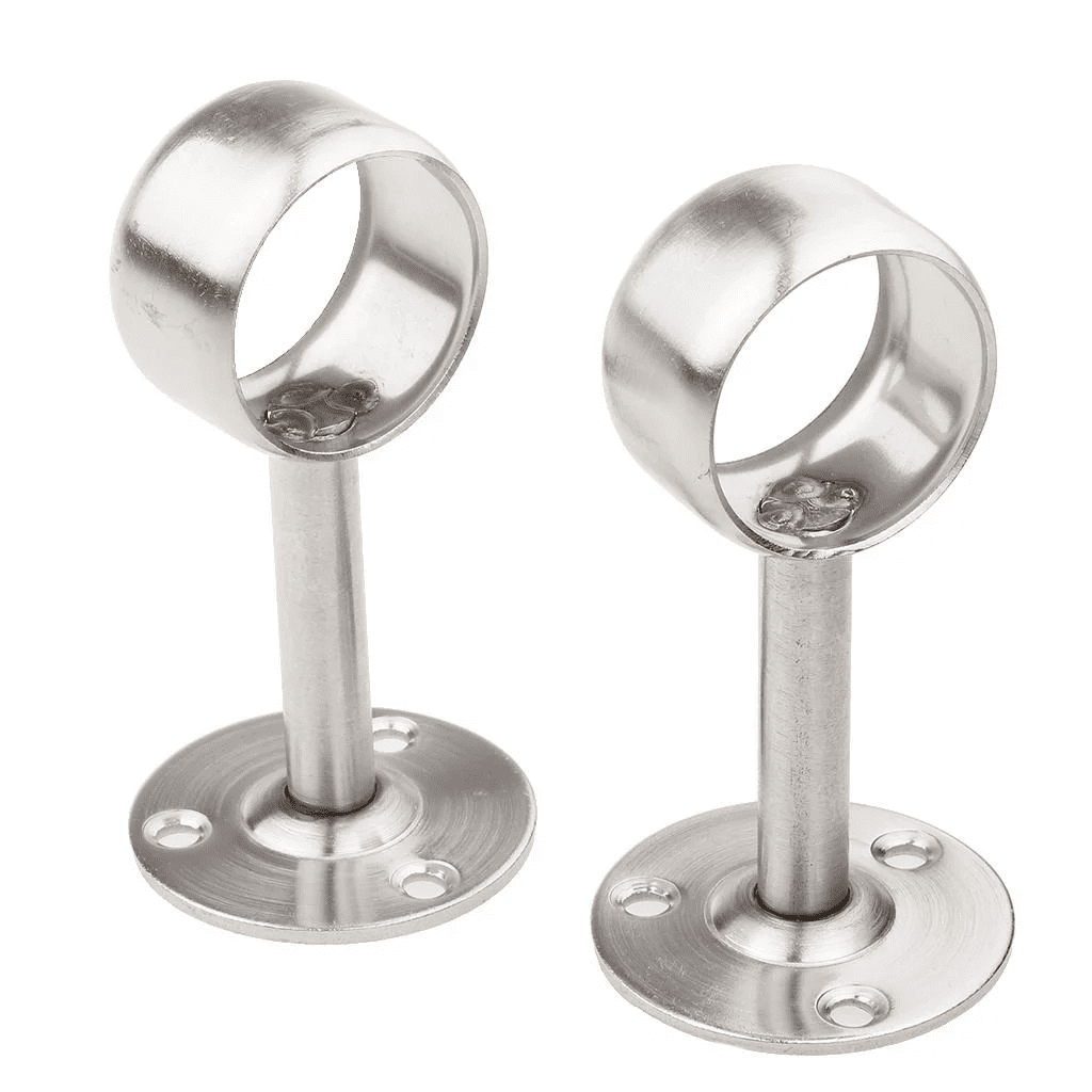 Ceiling Curtain Rod Bracket, Heavy Duty Curtain Rod Holder, Stainless ...