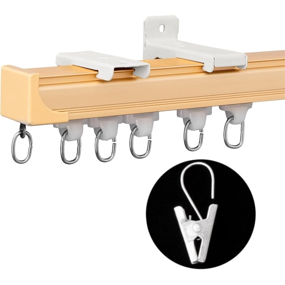 Ceiling Curtain Track Ceiling and Wall Mounted Heavy-Duty Curtains ...