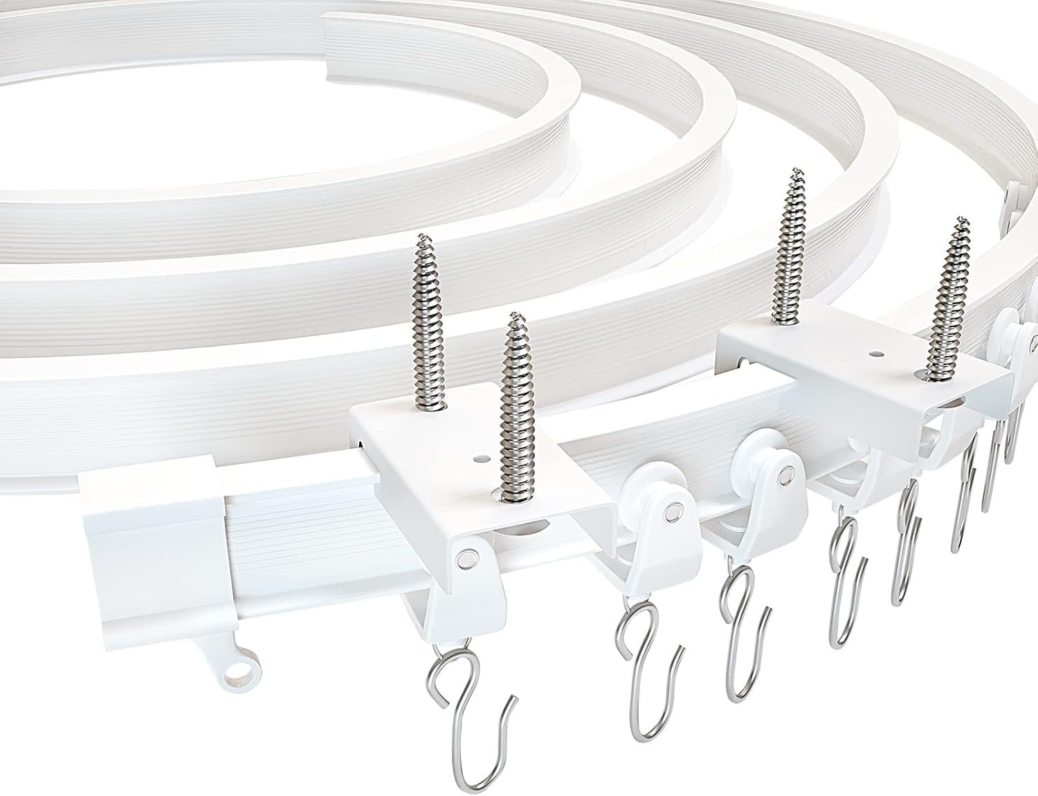 Ceiling Curtain Track, Curved Curtain Rail, Flexible Curved Ceiling ...