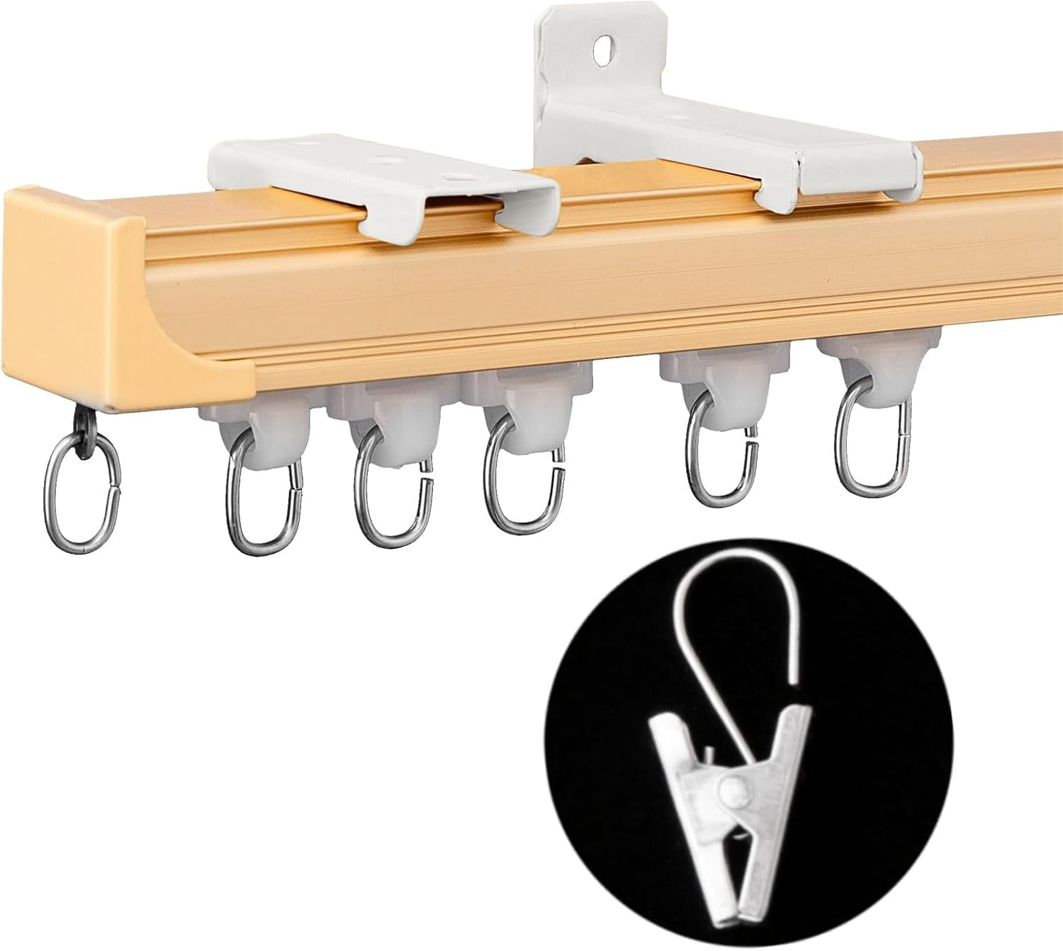 Ceiling Curtain Track for Ceiling and Wall Mounting - Heavy-Duty ...