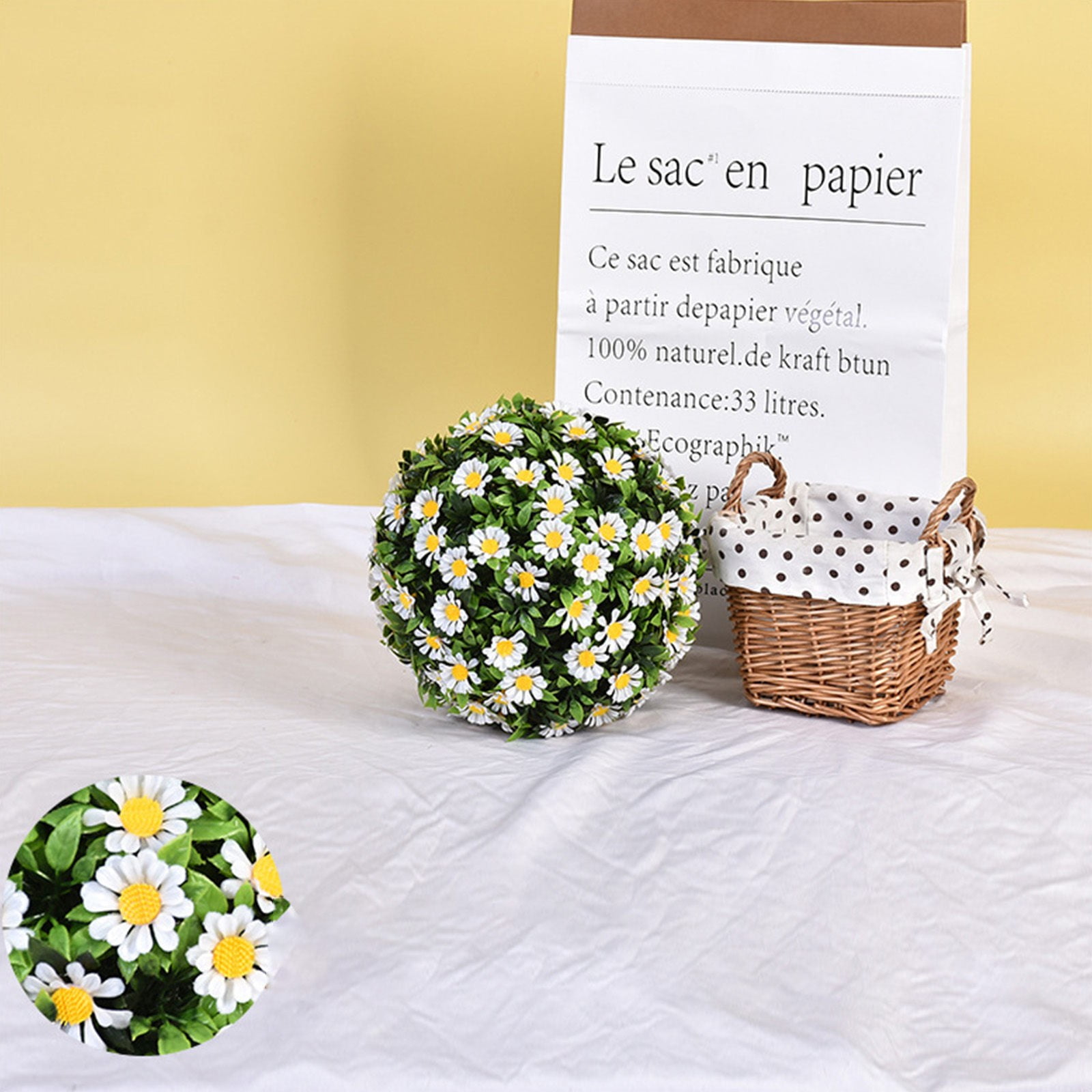 Ceiling Decoration with Hanging Flowers, Green Plants and Botanical ...