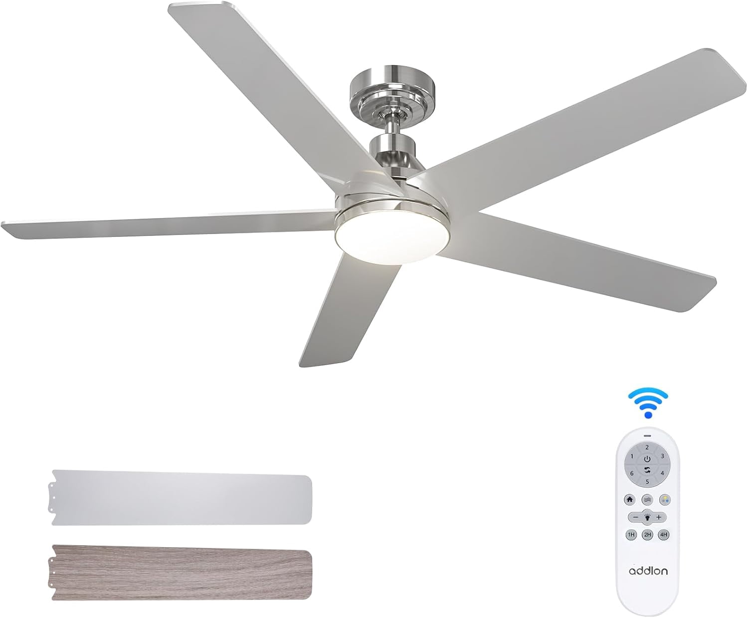 Ceiling Fa with Lights, 52 inch Ceiling Fan with Light and Remote Conol ...