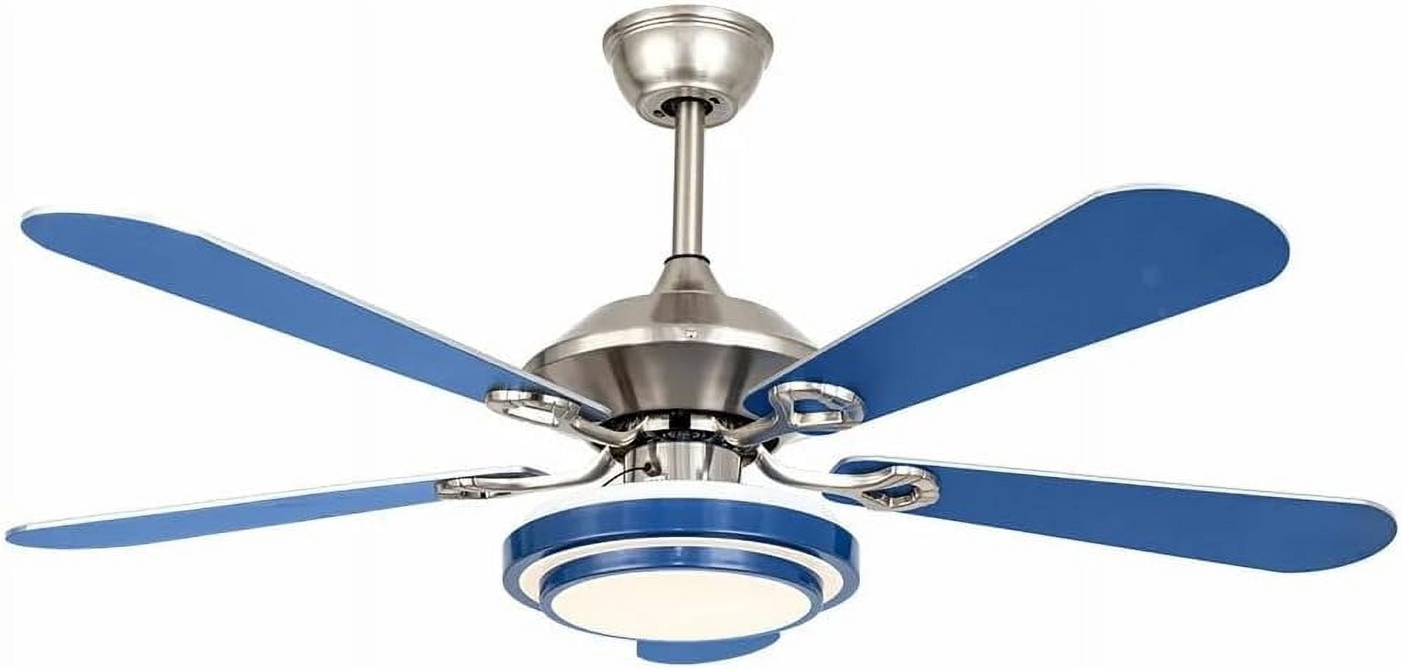 Ceiling Fan 52inch 3 Gears Fan Speed and 3 Color LED Lights Ceiling Fan ...