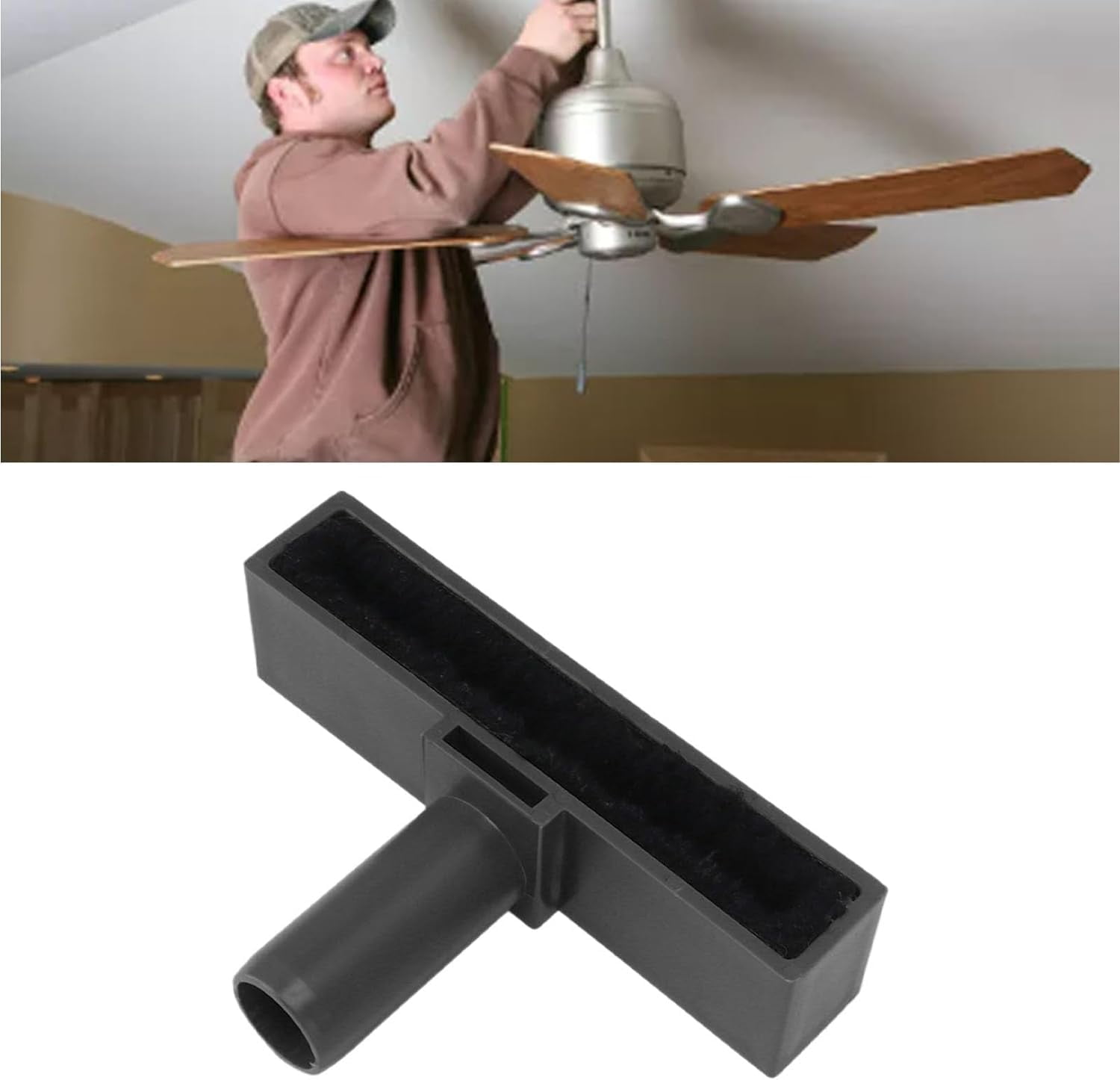 Ceiling Fan Blade Cleaner, Duster Ceiling Fan Attachment Washable Brush ...