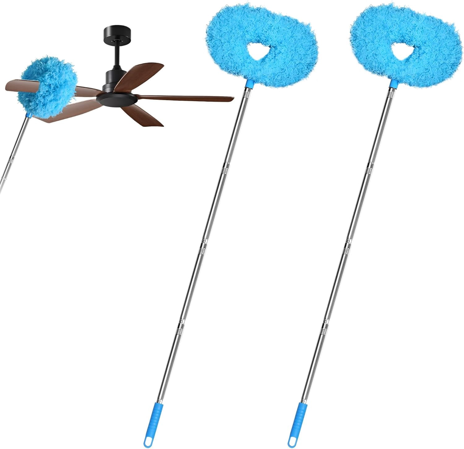 Ceiling Fan Cleaner Duster - Adjustable Duster with Extension Pole ...