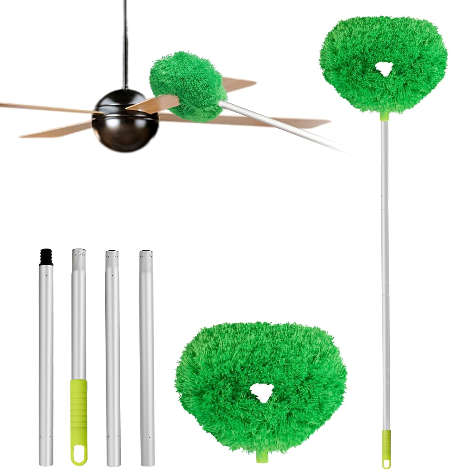 Ceiling Fan Cleaner Duster Reusable Microfiber Ceiling Fan Blade ...