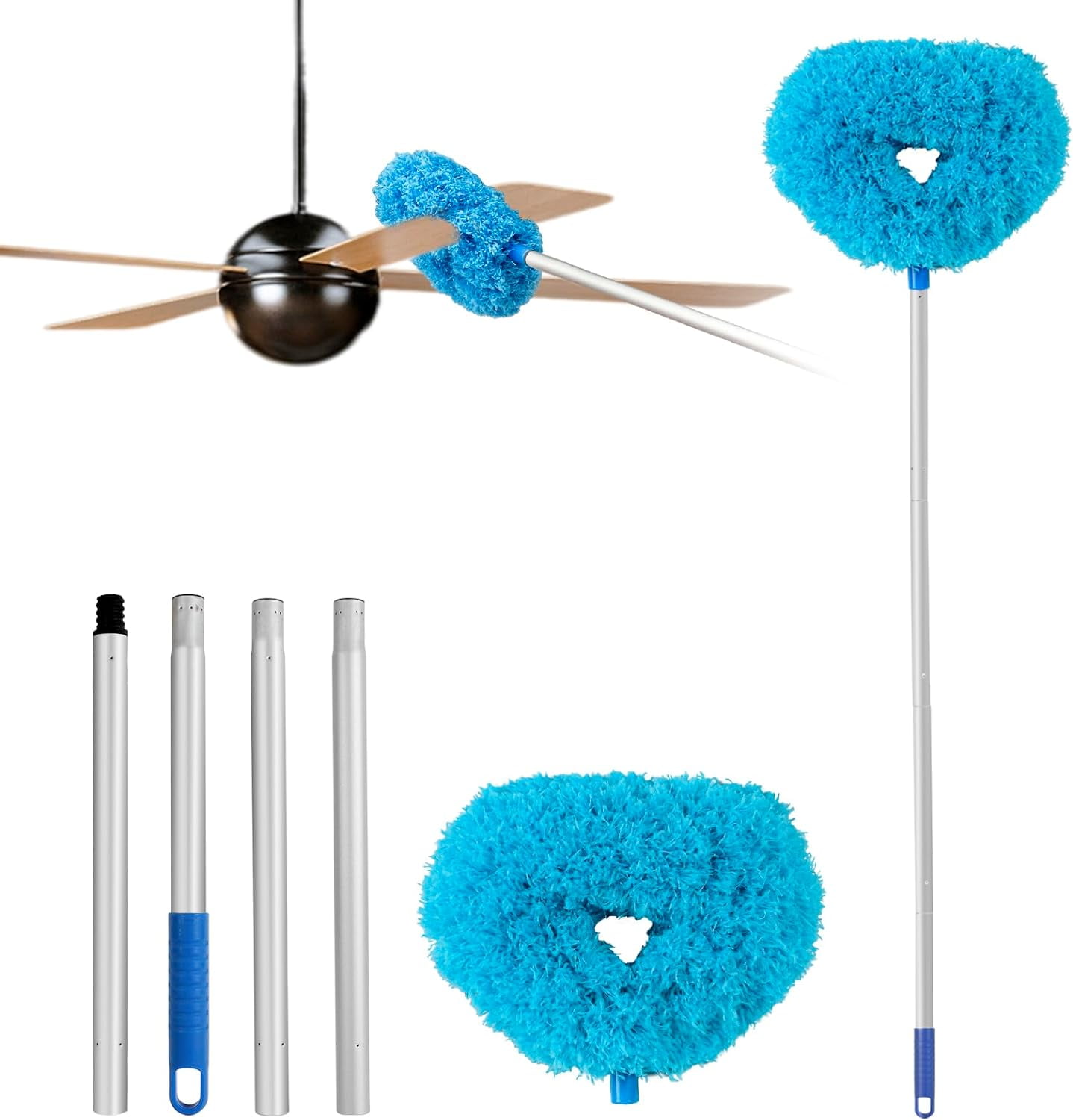 Ceiling Fan Cleaner Duster Reusable Microfiber Ceiling Fan Blade ...