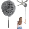 Ceiling Fan Cleaner Duster, Reusable Microfiber High Ceiling Fan Blade ...