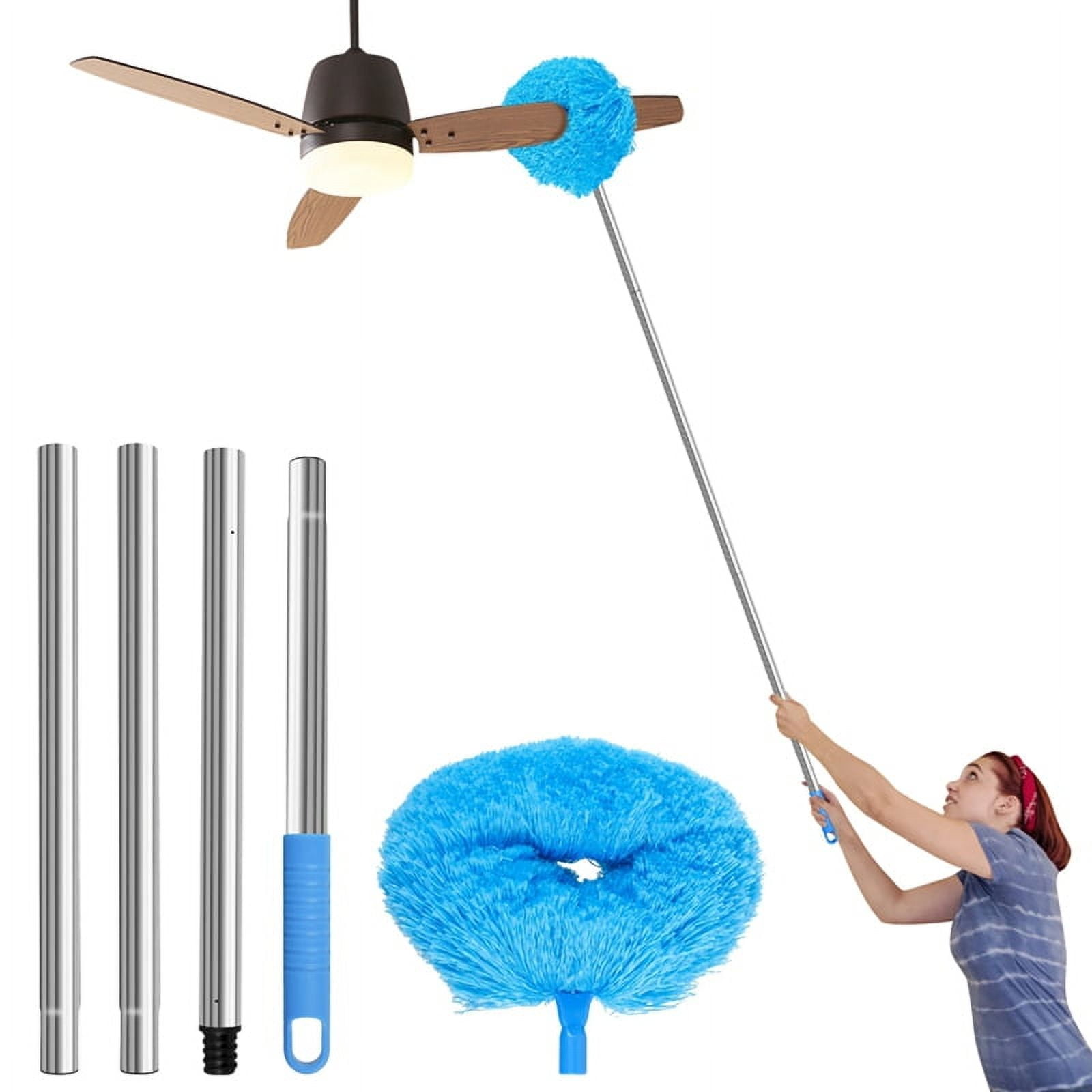 Ceiling Fan Cleaner Duster Telescopic Handle with Removable Cleaning ...