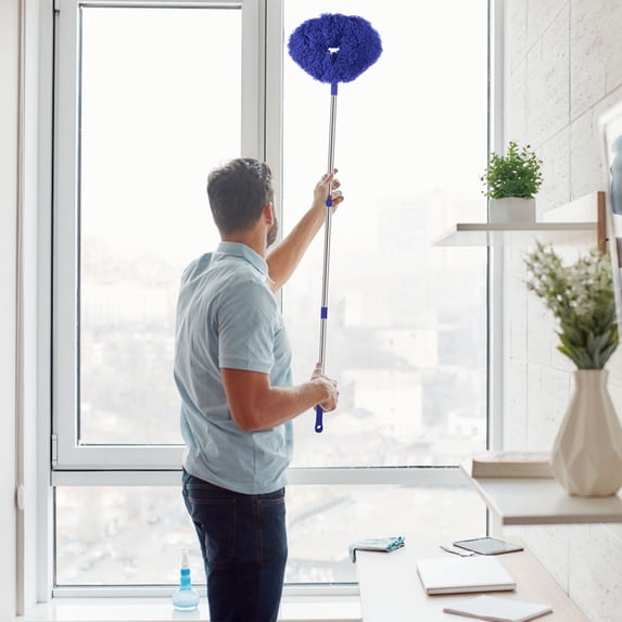 Ceiling Fan Cleaning Brush with Telescopic Household Duster Fiber Tool ...