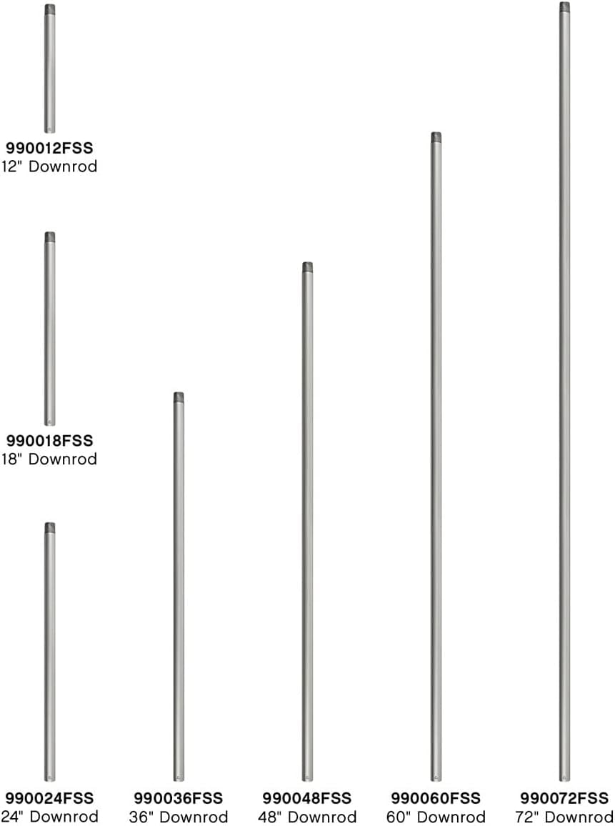 Ceiling Fan Down Rod - Adjusts The Height of Your Ceiling Fan to Fit ...