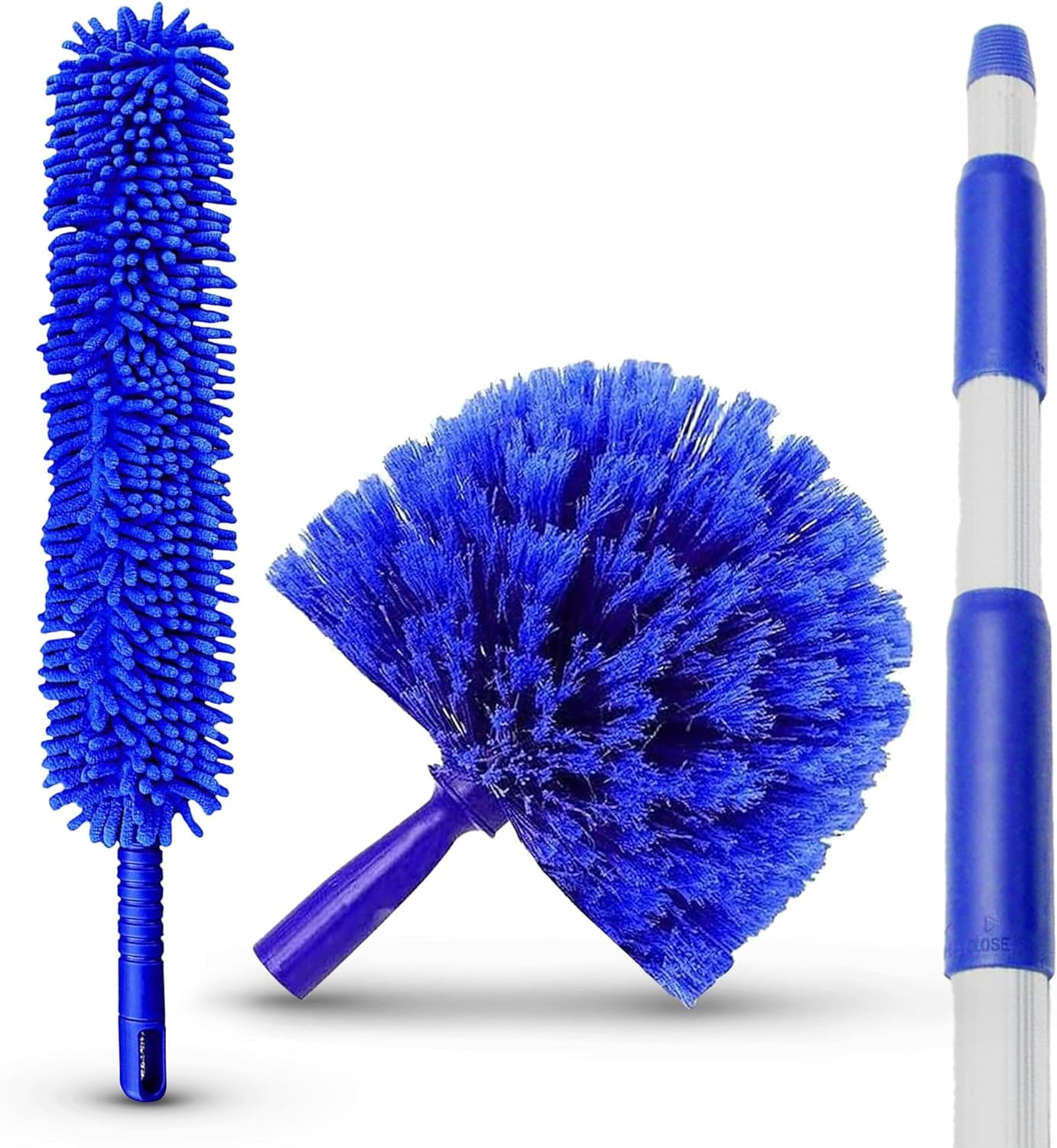 Ceiling Fan Duster Cobweb Duster, Extendable Reach 20 feet, | 3-Stage ...