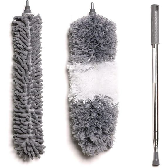 Ceiling Fan Duster with Extension Pole, 7 Ft Long Microfiber Dusters ...
