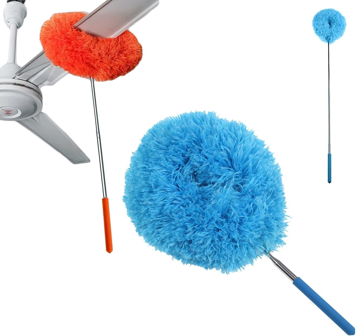 Ceiling Fan & Household Dust Buster, 2025 New Extendable Ceiling Fan ...