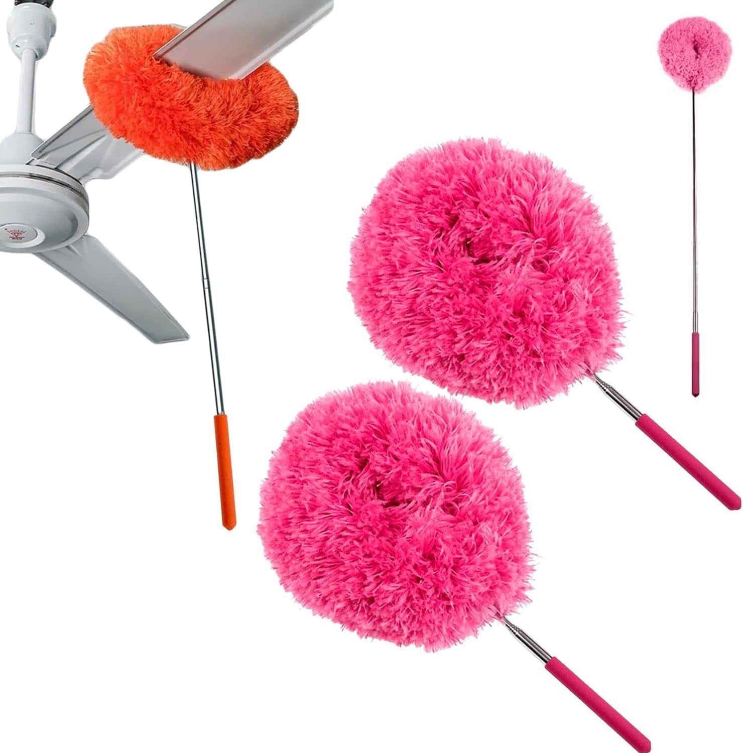 Ceiling Fan & Household Dust Buster, 2025 New Extendable Ceiling Fan ...