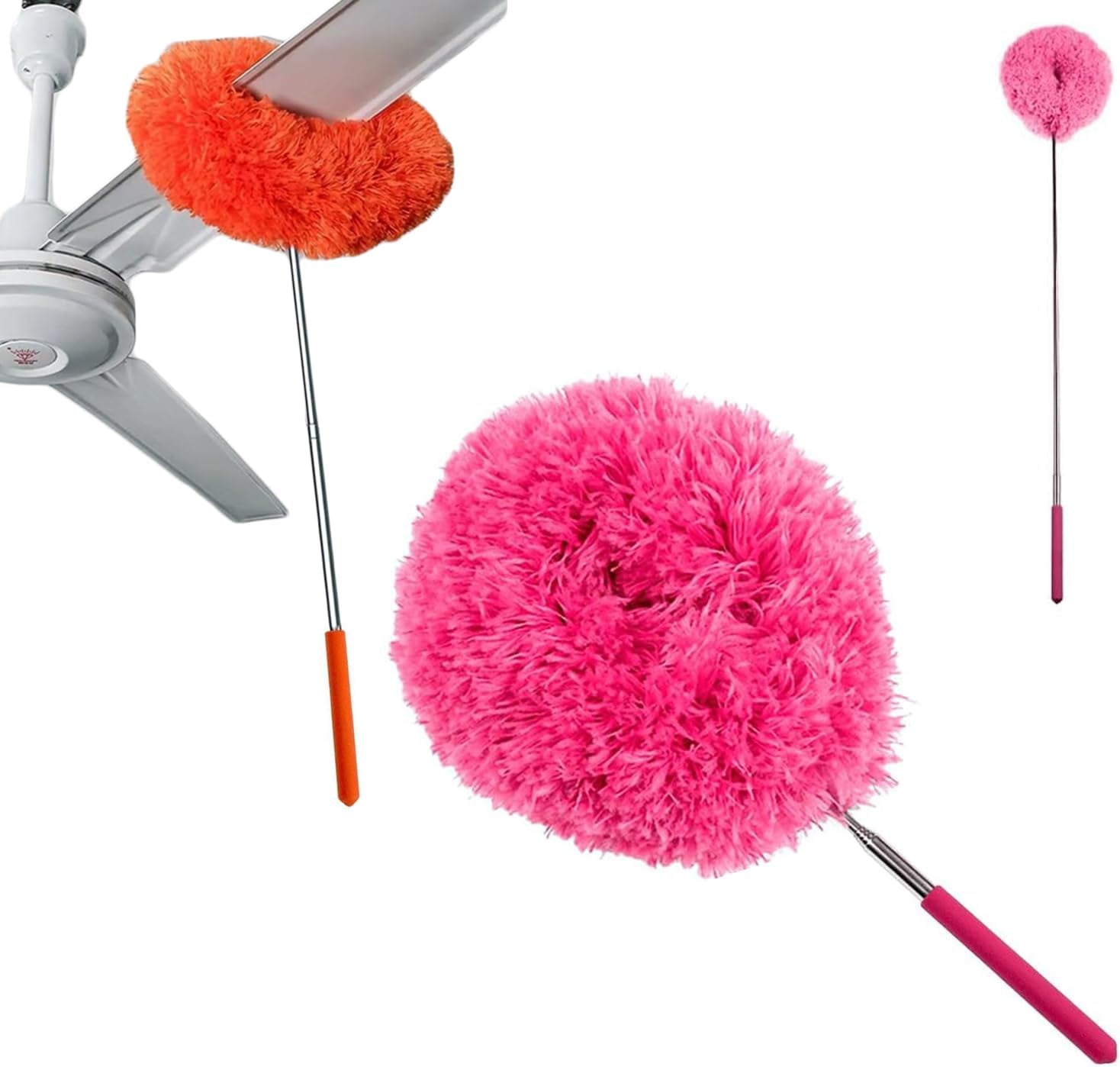 Ceiling Fan & Household Dust Buster, 2025 New Extendable Ceiling Fan ...