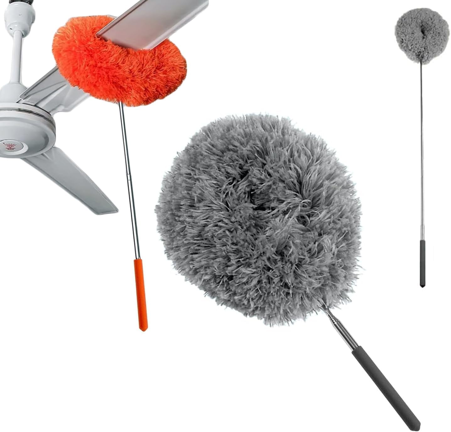 Ceiling Fan & Household Dust Buster, 2025 New Extendable Ceiling Fan ...