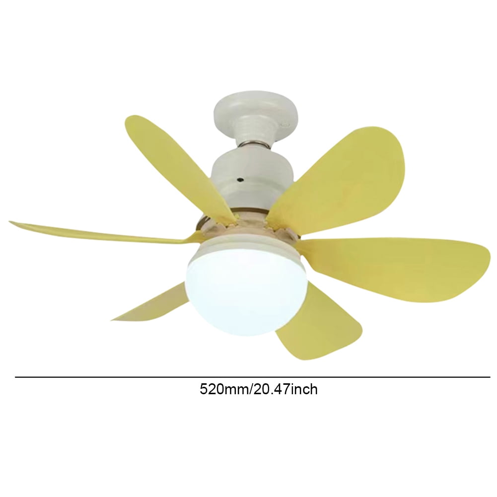 Ceiling Fan LED Lamp E27 Base Remote Control Modern LED Ceiling Fan 3 ...