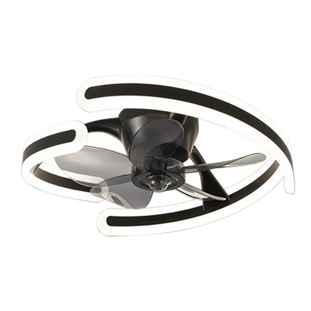 Ceiling Fan with Light, Ceiling Fan with Remote Control, Modern Flush ...