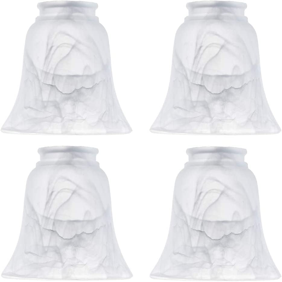 Ceiling Fan Light Covers, aitional Style Frosted Shade, Milky Scavo ...