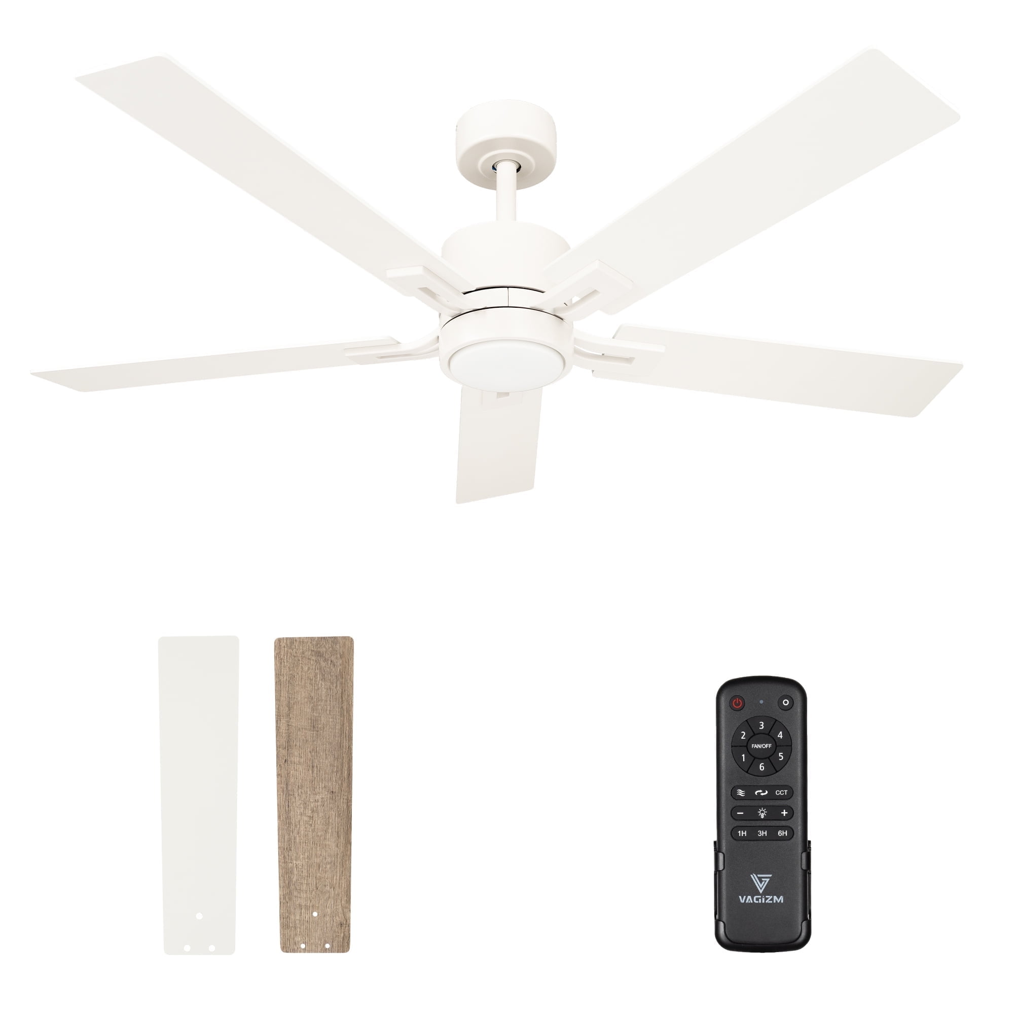Ceiling Fan with Light Remote: 52 inch Modern Bedroom Fans with ...