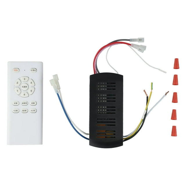 Ceiling Fan Light Remote Control Receiver Kit 6 Speed Dimmer Dc Output ...