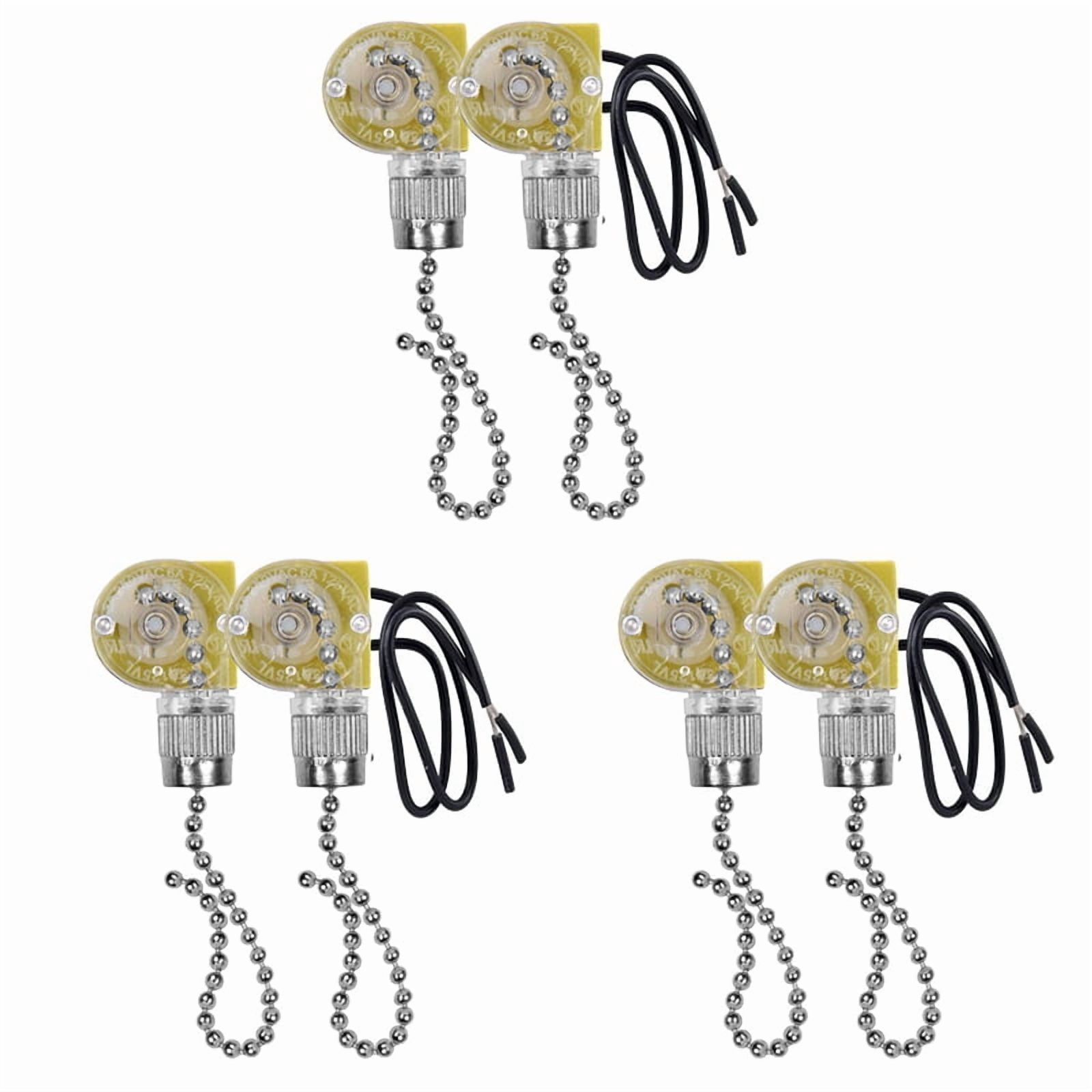 Ceiling Fan Light Switch Ear ZE-109 Two-Wire Light Switch with Pull ...