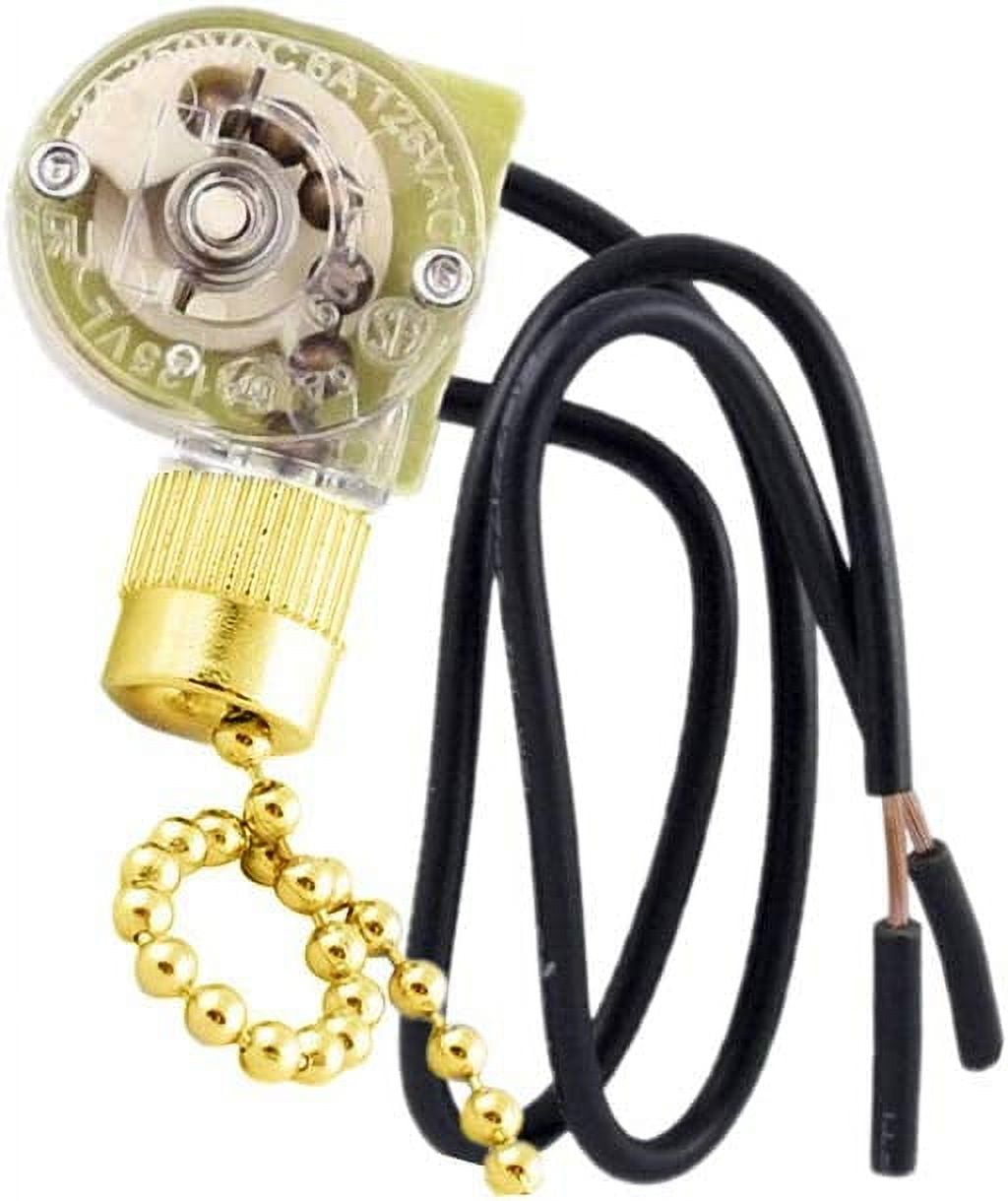 Ceiling Fan Light Switch Fan Light Switch, On-Off Speed with Pull Chain ...