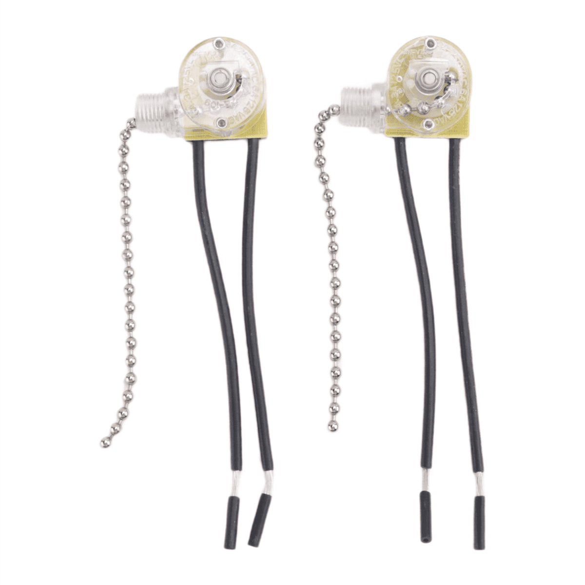 Ceiling Fan Light Switch ZE-109 Two-Wire with Pull Cords for Fans Lamps ...