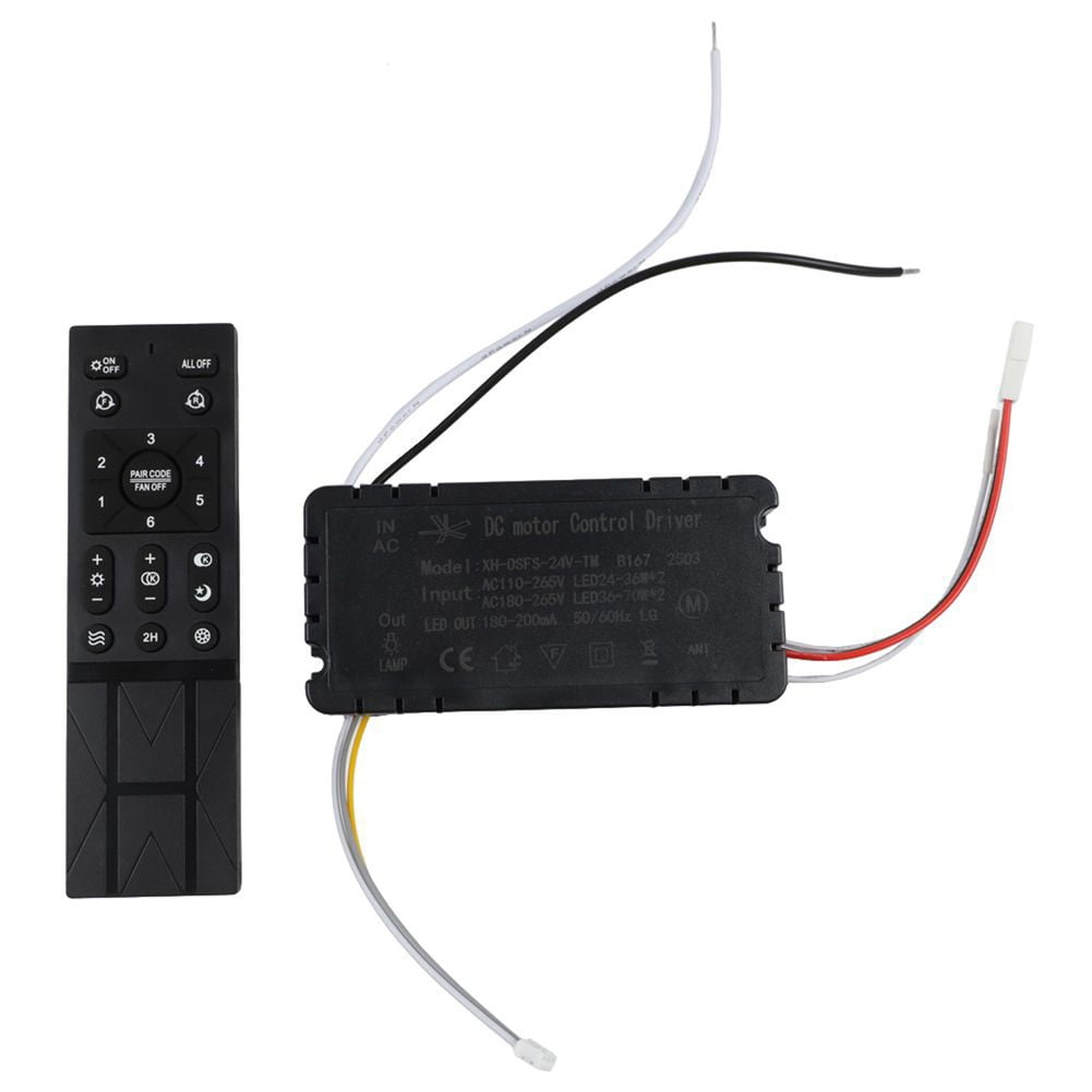 Ceiling Fan Light Wireless Controller with Adjustable Speeds and ...