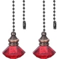 Ceiling Fan Pull Chain, 2 Pack 12" Decorative Diamond Pendant Chain ...