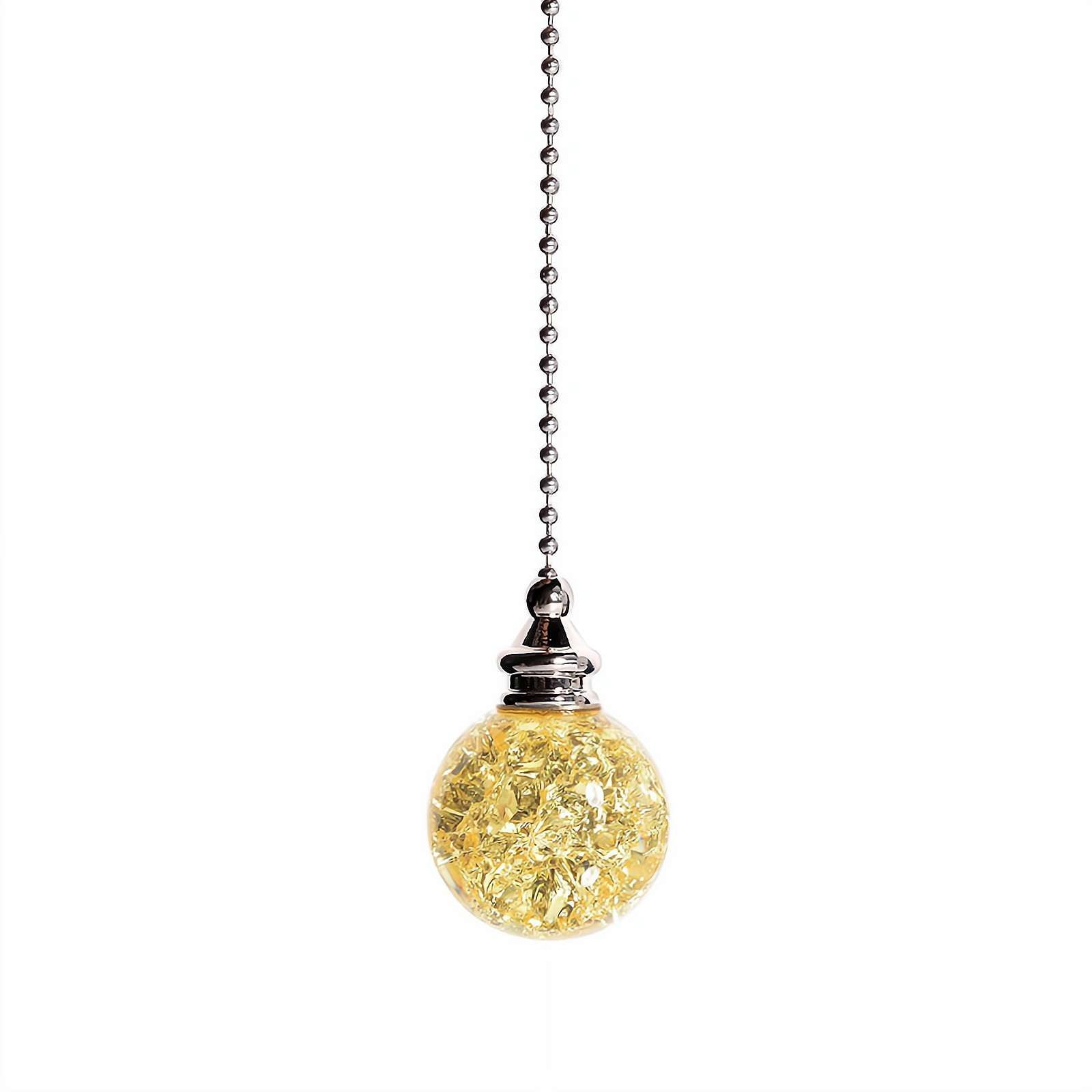 Ceiling Fan Pull Chain 20 Inch Ball Beaded Extension Crystal Bubble ...