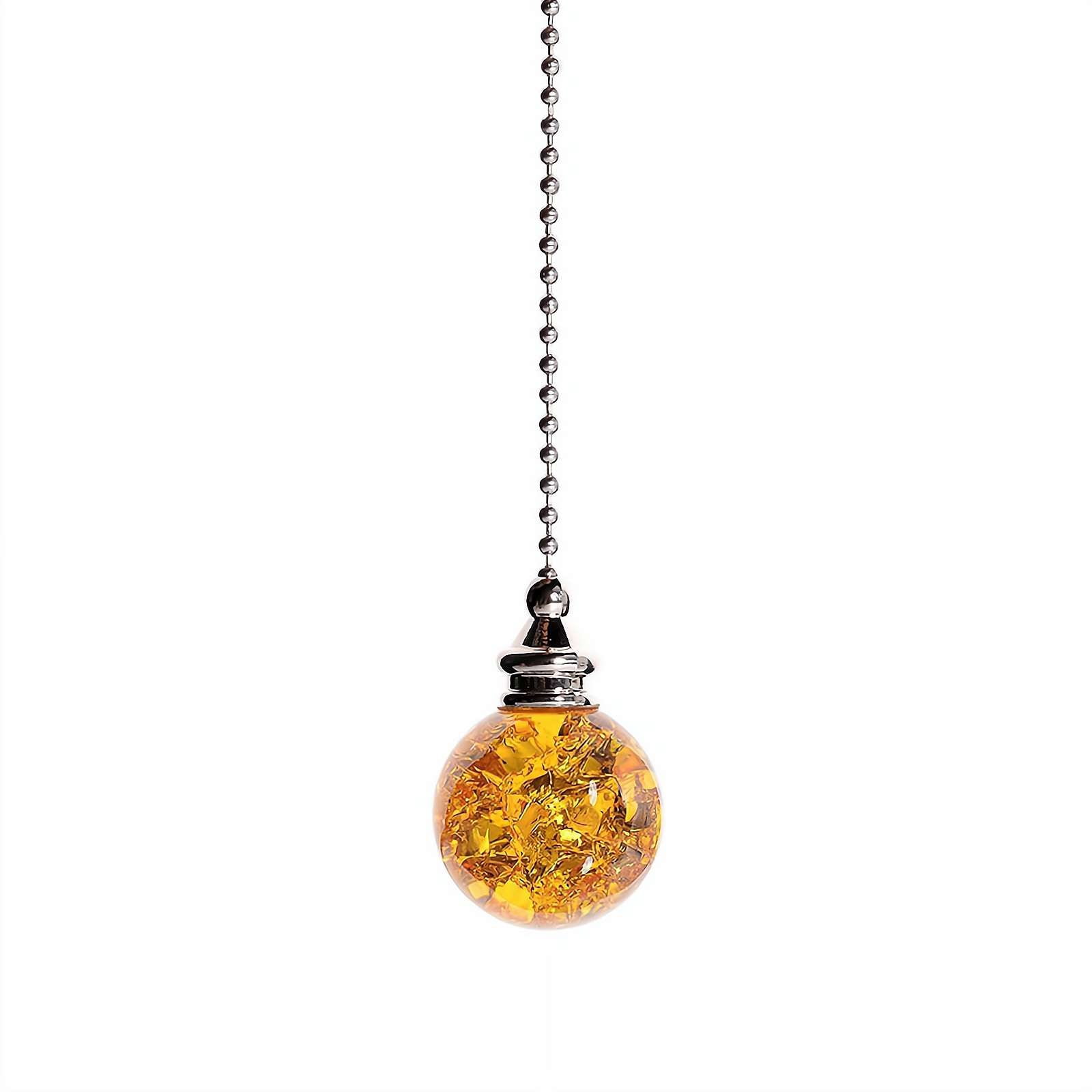 Ceiling Fan Pull Chain 20 Inch Ball Beaded Extension Crystal Bubble ...