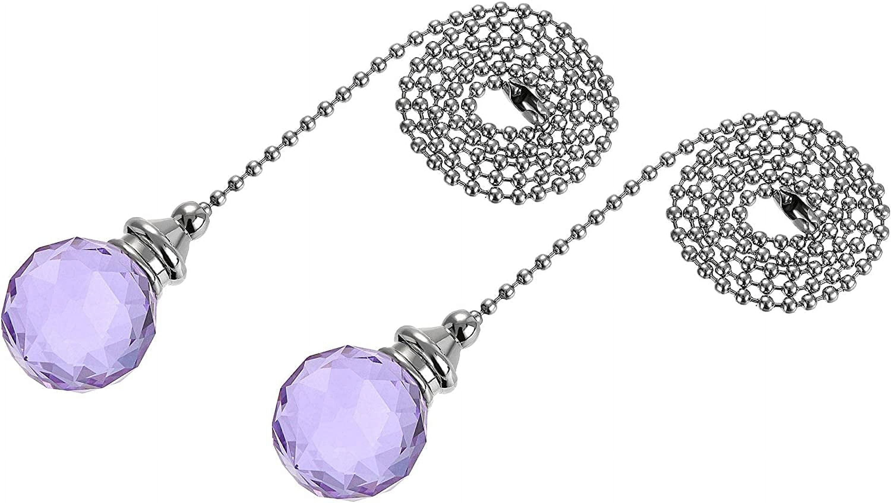 Ceiling Fan Pull Chain, 20 Inch Nickel Finish Chain Ornament Exteion ...