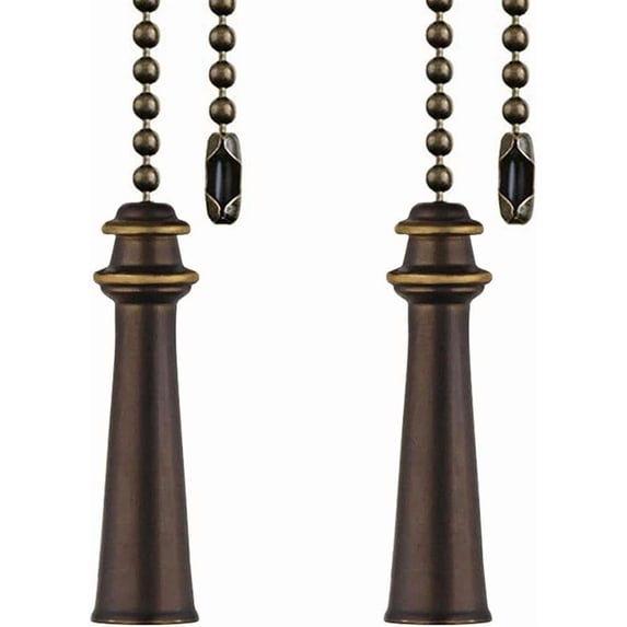 Ceiling Fan Pull Chain Decorative Extension 12 Inches Bronze Beach ...
