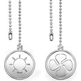 Ceiling Fan Pull Chain Decorative Extension A set of 2 Ornaments Chains ...