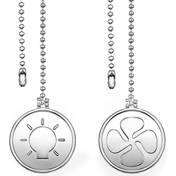 Ceiling Fan Pull Chain Decorative Extension A set of 2 Ornaments Chains ...