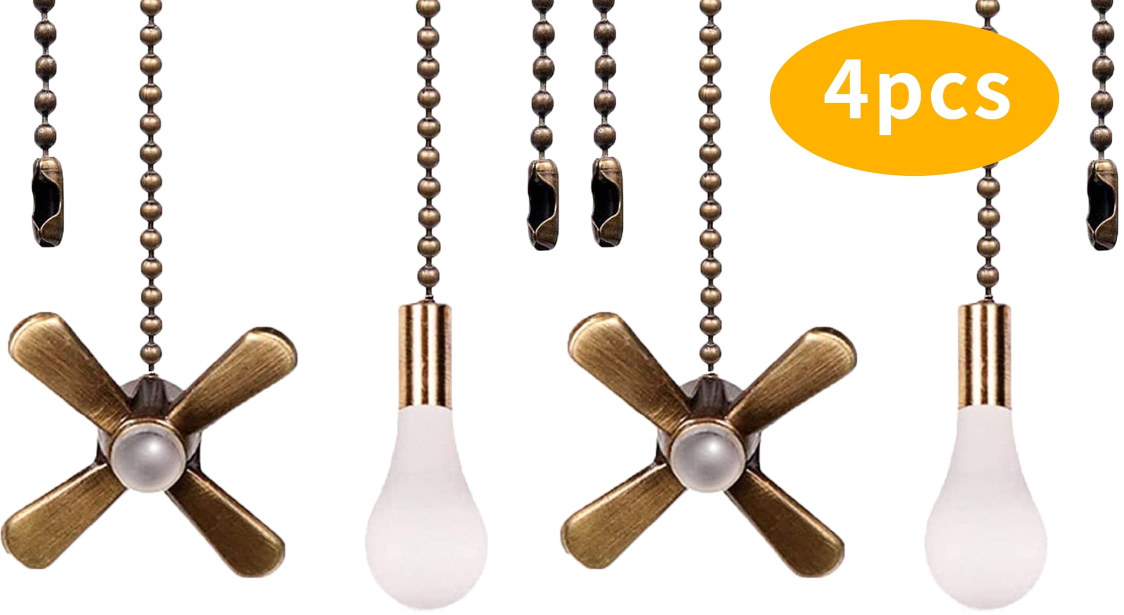 Ceiling Fan Pull Chain Decorative Ornaments Extension for 13.6 Inch Fan ...