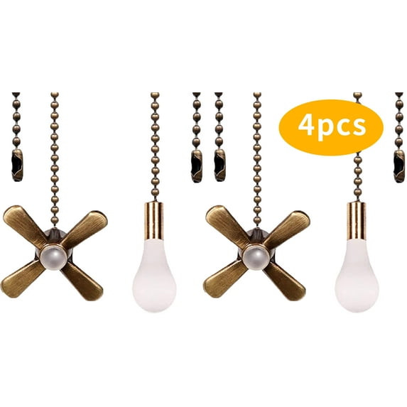 Ceiling Fan Pull Chain Decorative Ornaments Extension for 13.6 Inch Fan ...