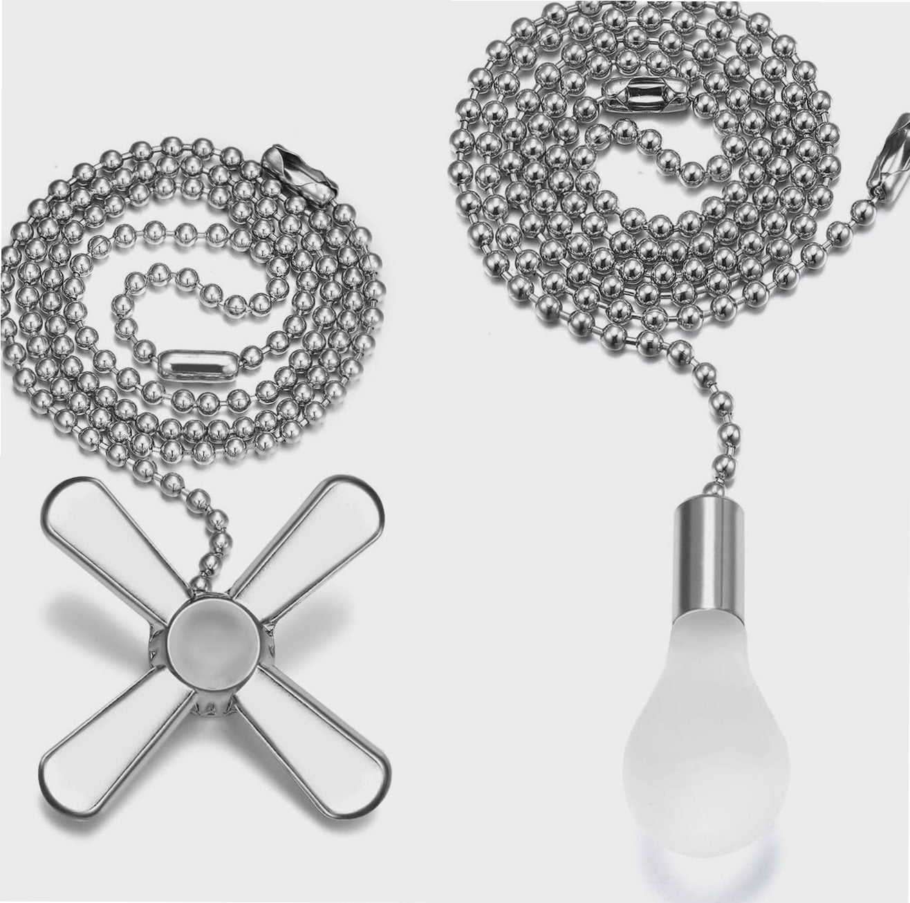 Ceiling Fan Pull Chain Extender, 24-inch Extra Long with Decorative ...