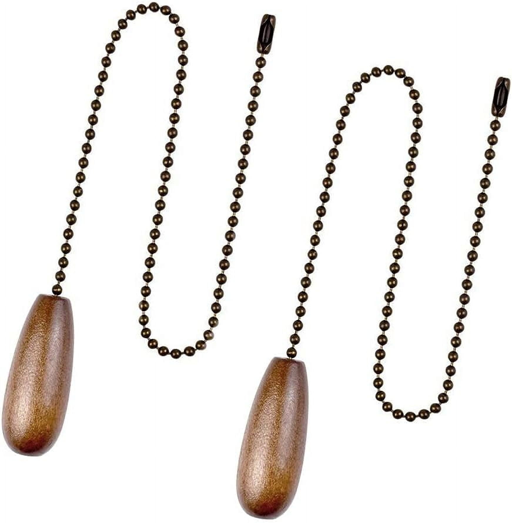 Ceiling Fan Pull Chain Extender Sets, Wooden Decorative Pendant ...